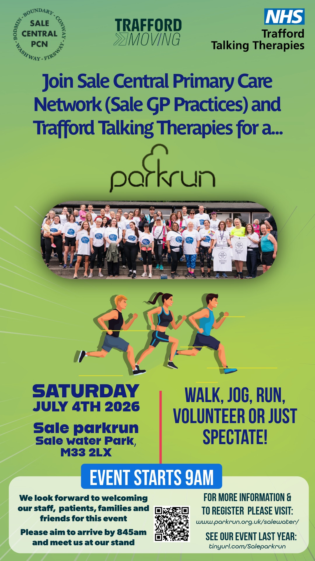 Sale PCN Park Run! – Washway Road Medical Centre
